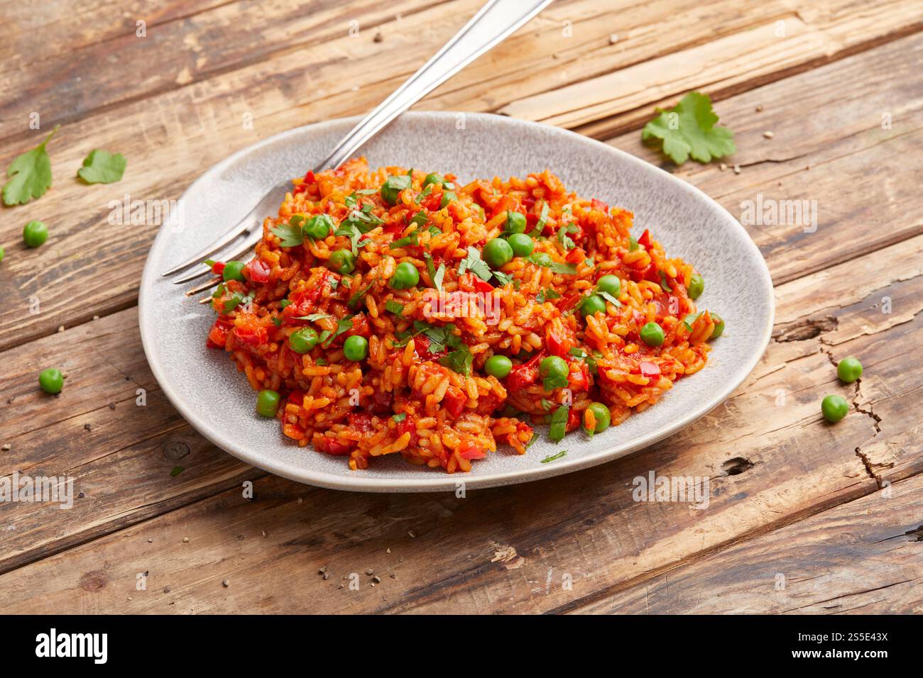Djuvec Rice and Pea Pan Stock Photo - Alamy