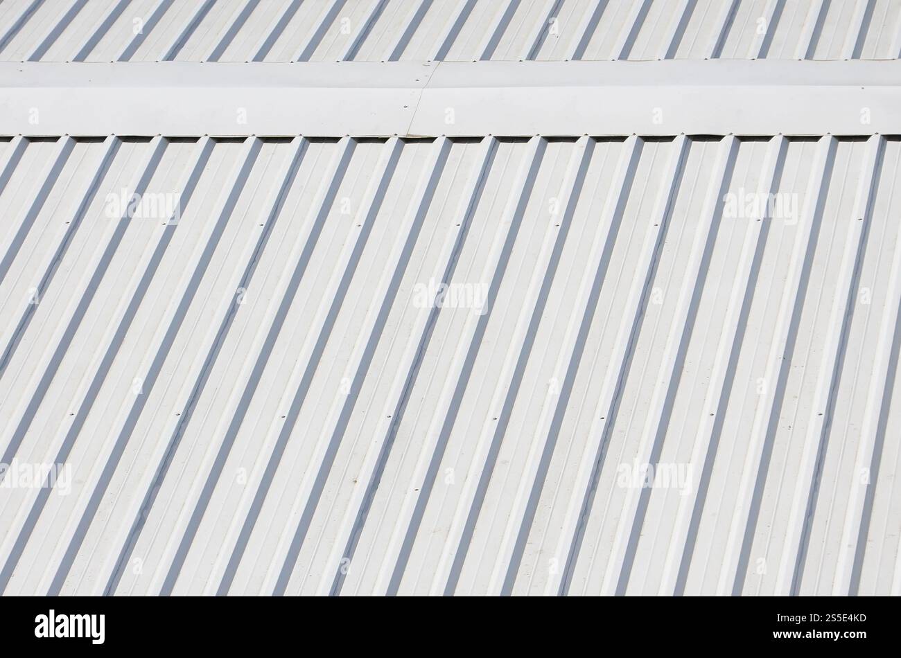 Metal gray roof with rhythmic parallel relief directions Stock Photo ...