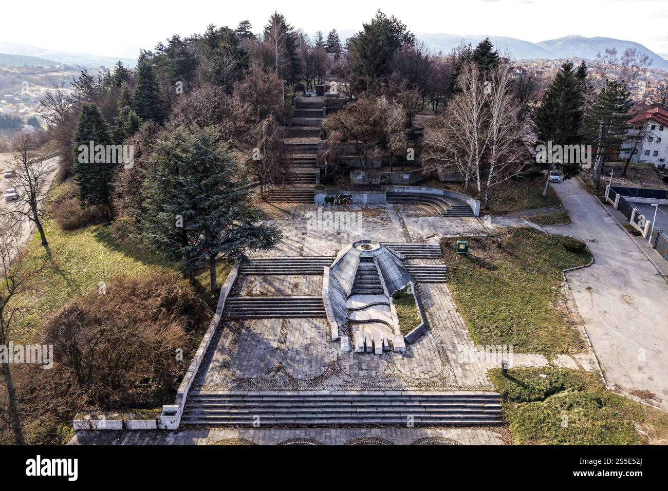 Sarajevo, Bosnia And Herzegovina. 14th Jan, 2025. Aerial photo of the ...