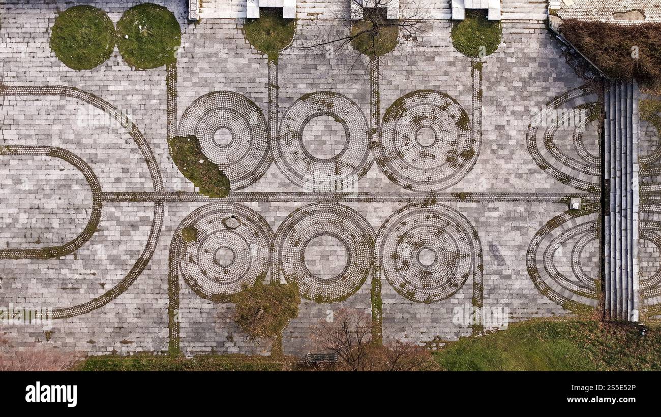 Aerial photo of the Vraca Memorial Park on January 14, 2025. located on ...