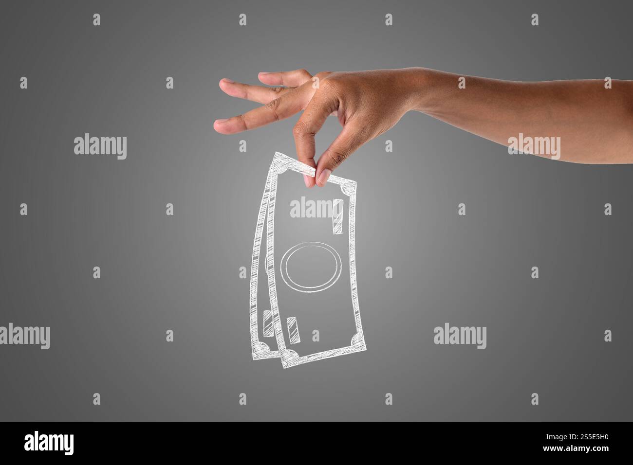 Concept handwritten white chalk hi-res stock photography and images - Alamy