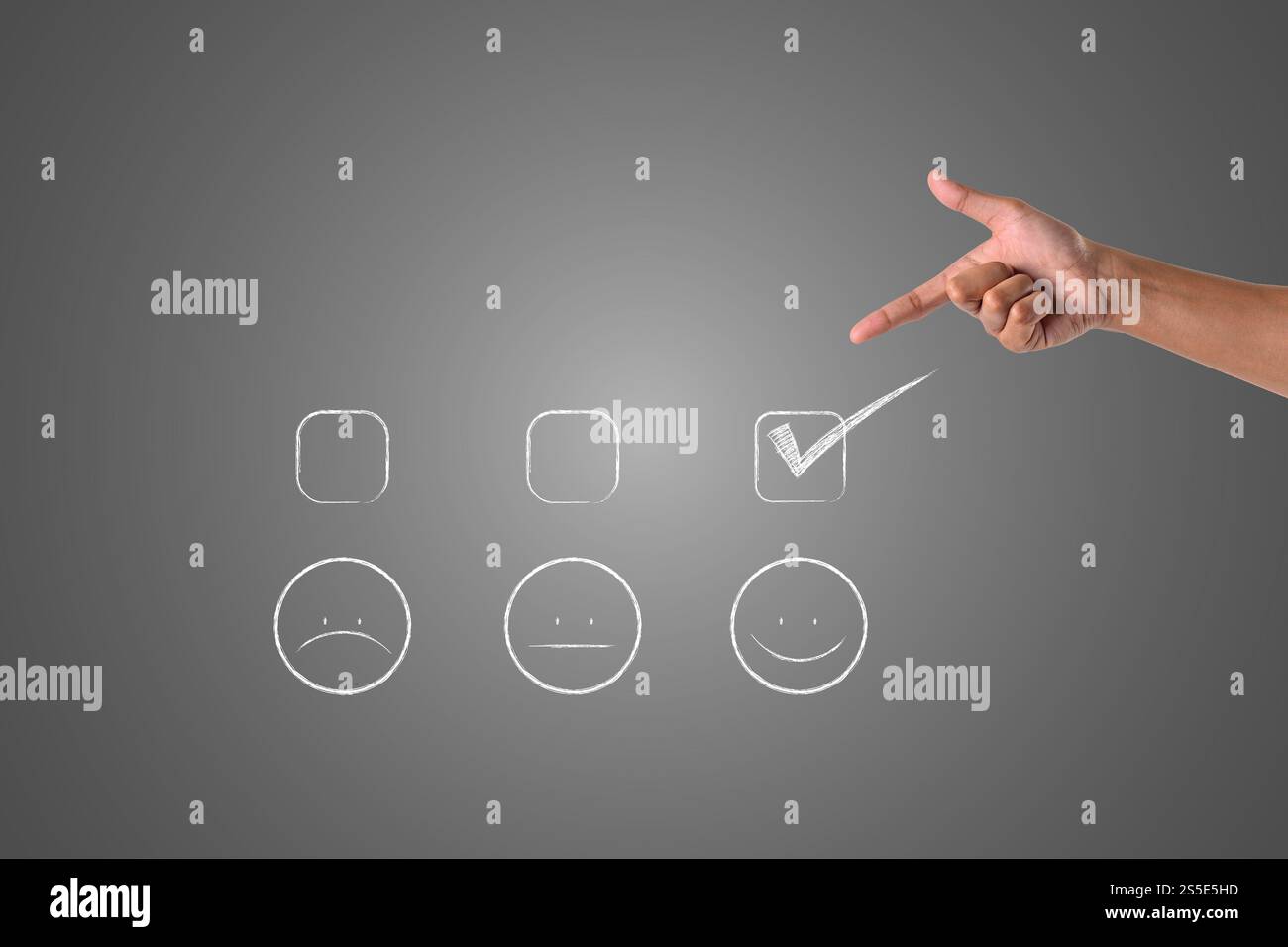 The hand pointing to the marker is written with white chalk, draw ...