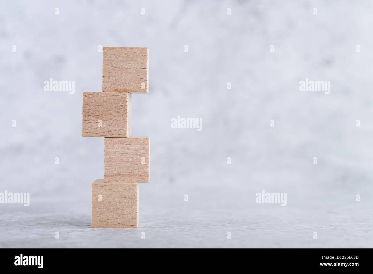Wooden blocks, used for domino games, Arranged in steps Stock Photo - Alamy