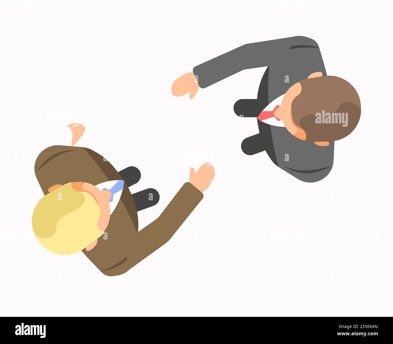 Business people ready to handshake and agree vector. Isolated co ...