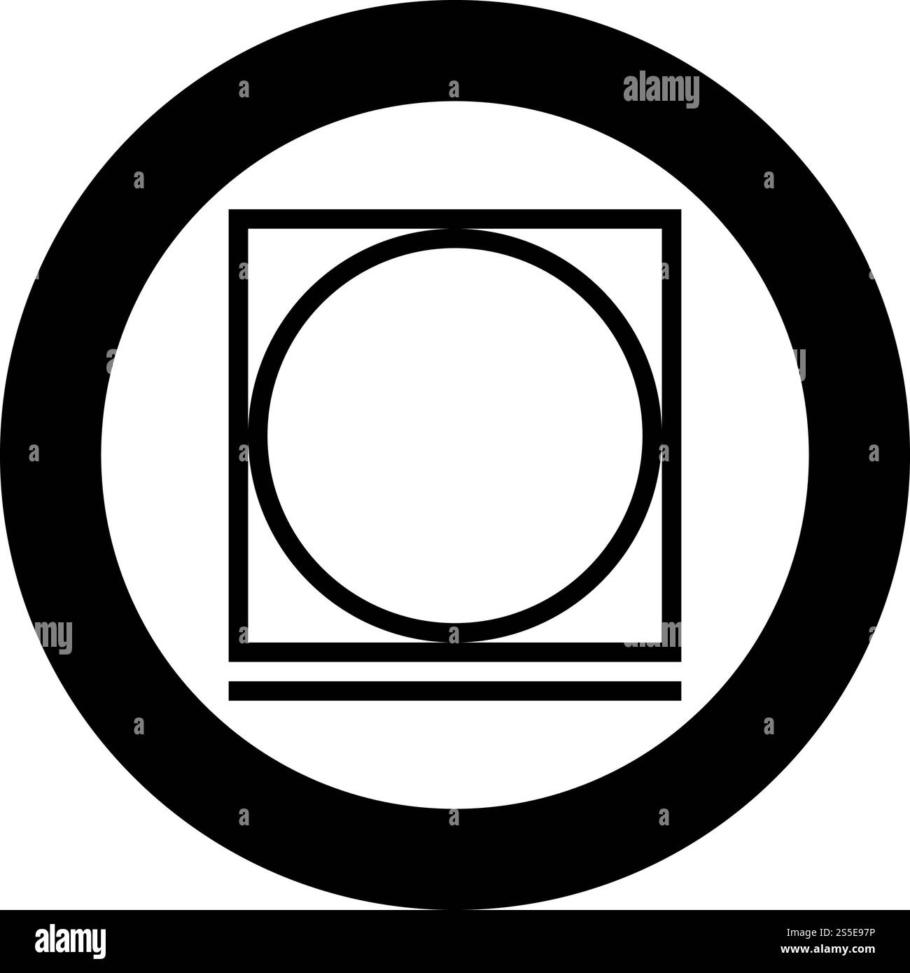 Drum drying in machine easy mode Clothes care symbols Washing concept ...