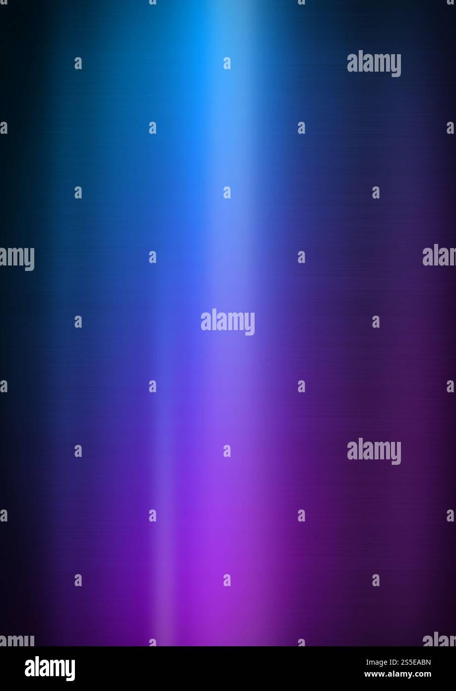 Colorful shiny brushed metal. Gradient from blue to purple. Vertical ...