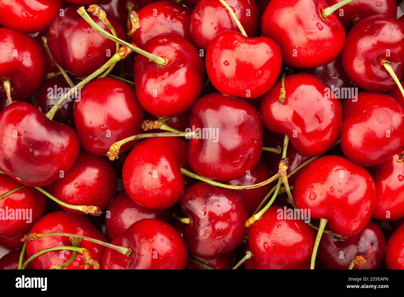 Cherry fruit red fruit pattern hi-res stock photography and images - Alamy