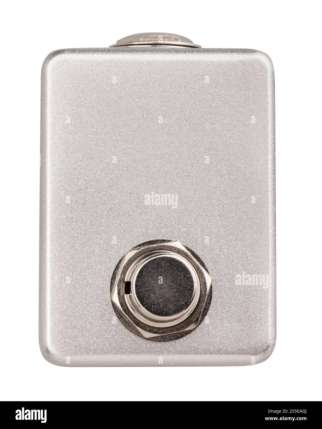 tap tempo guitar pedal path isolated on white Stock Photo - Alamy