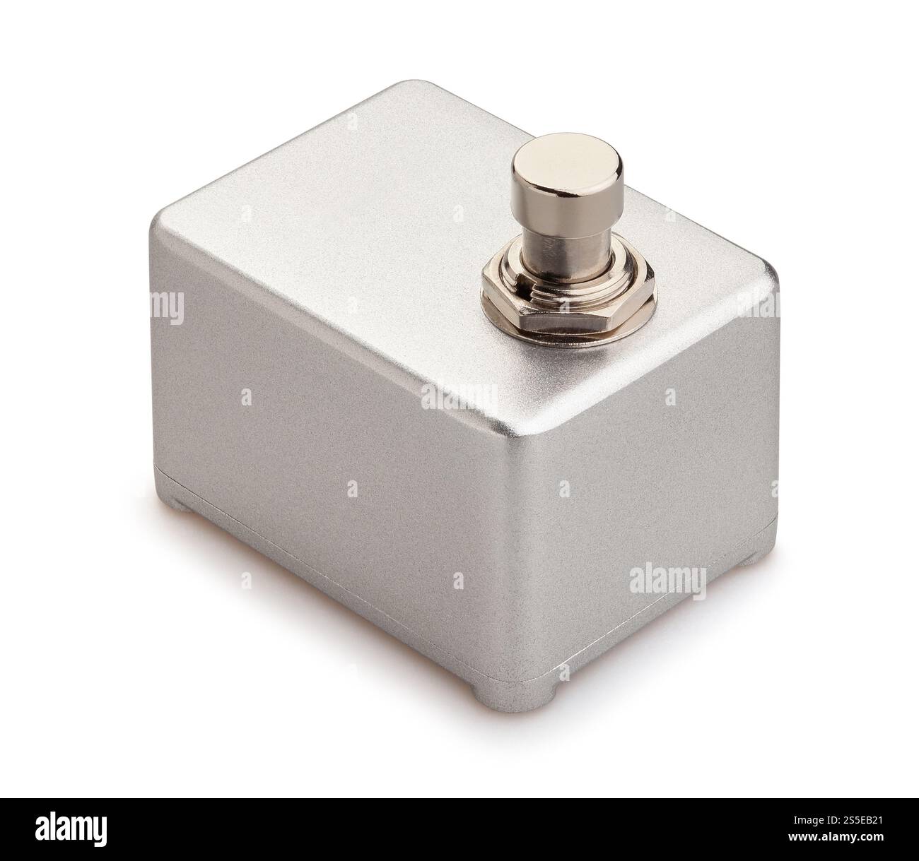 tap tempo guitar pedal path isolated on white Stock Photo - Alamy