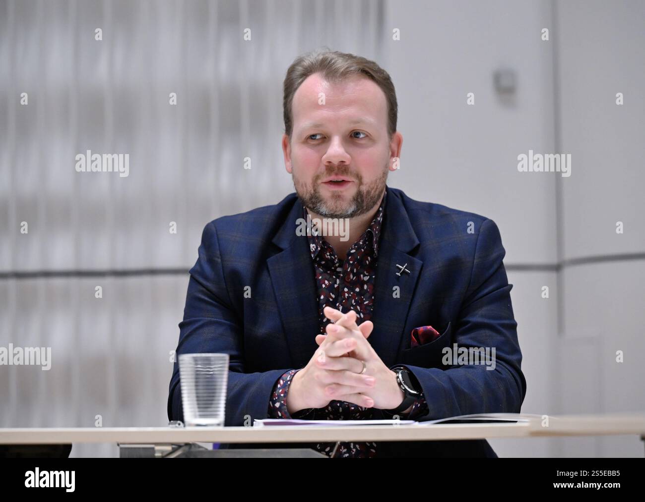 Zlin, Czech Republic. 14th Jan, 2025. Robert Kruzik, chief conductor of ...