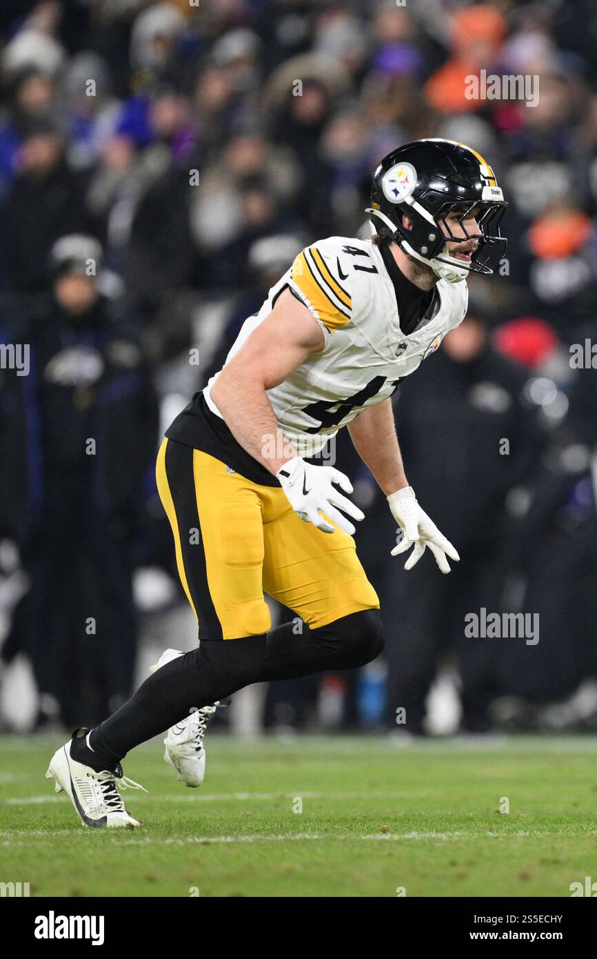 Pittsburgh Steelers linebacker Payton Wilson (41) in action during the ...