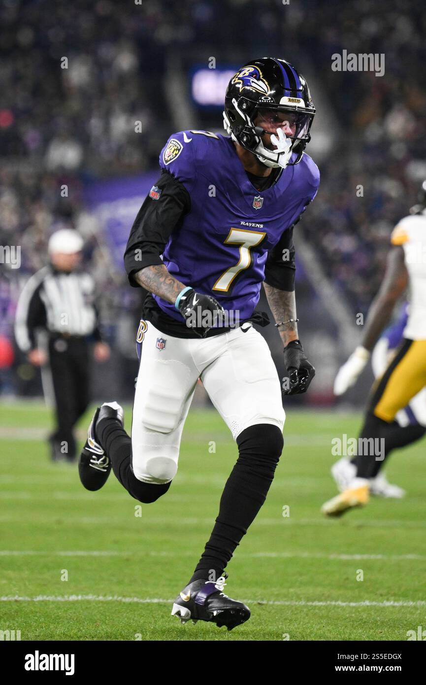 Baltimore Ravens wide receiver Rashod Bateman (7) in action during the ...