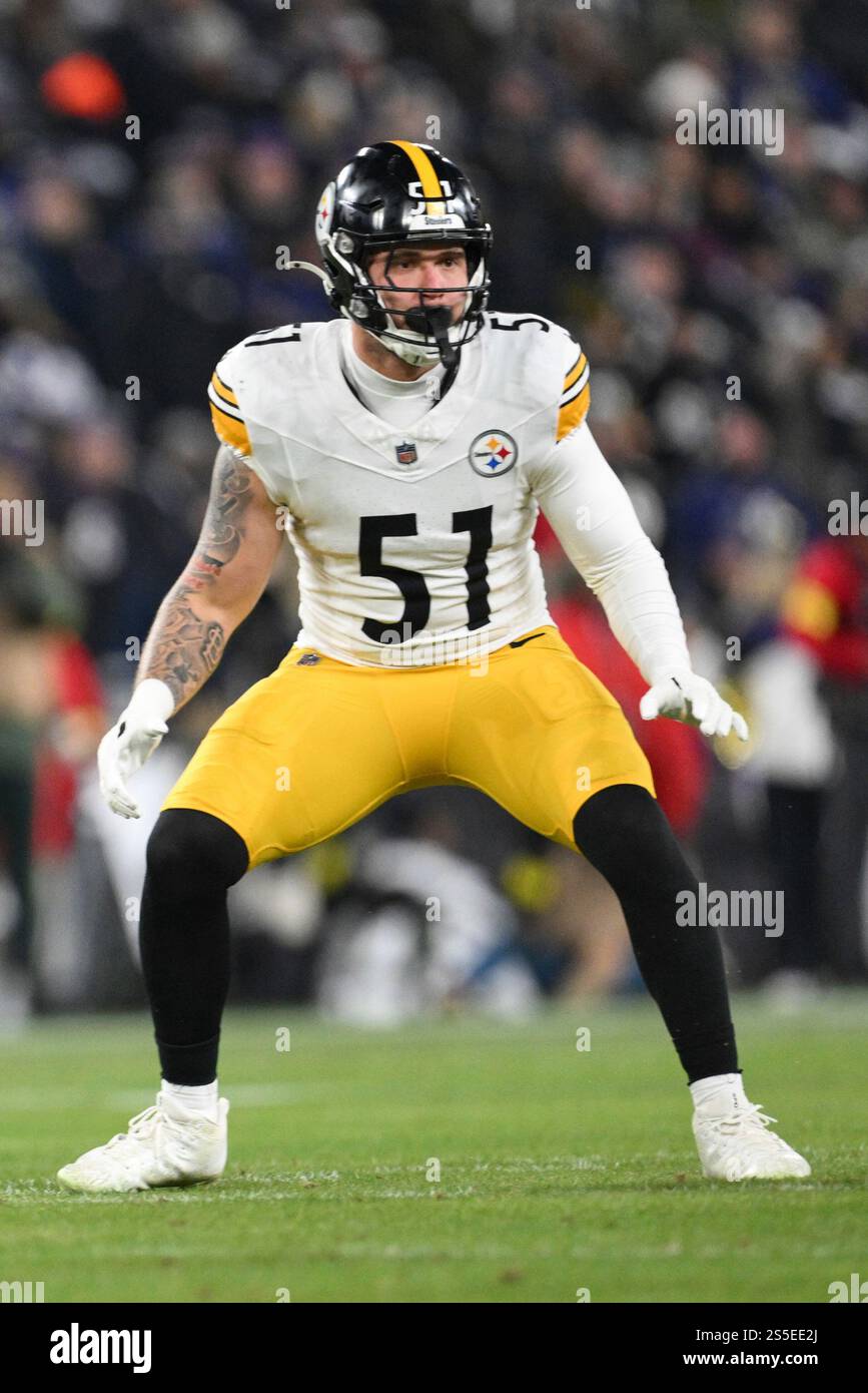 Pittsburgh Steelers linebacker Nick Herbig (51) in action during the ...