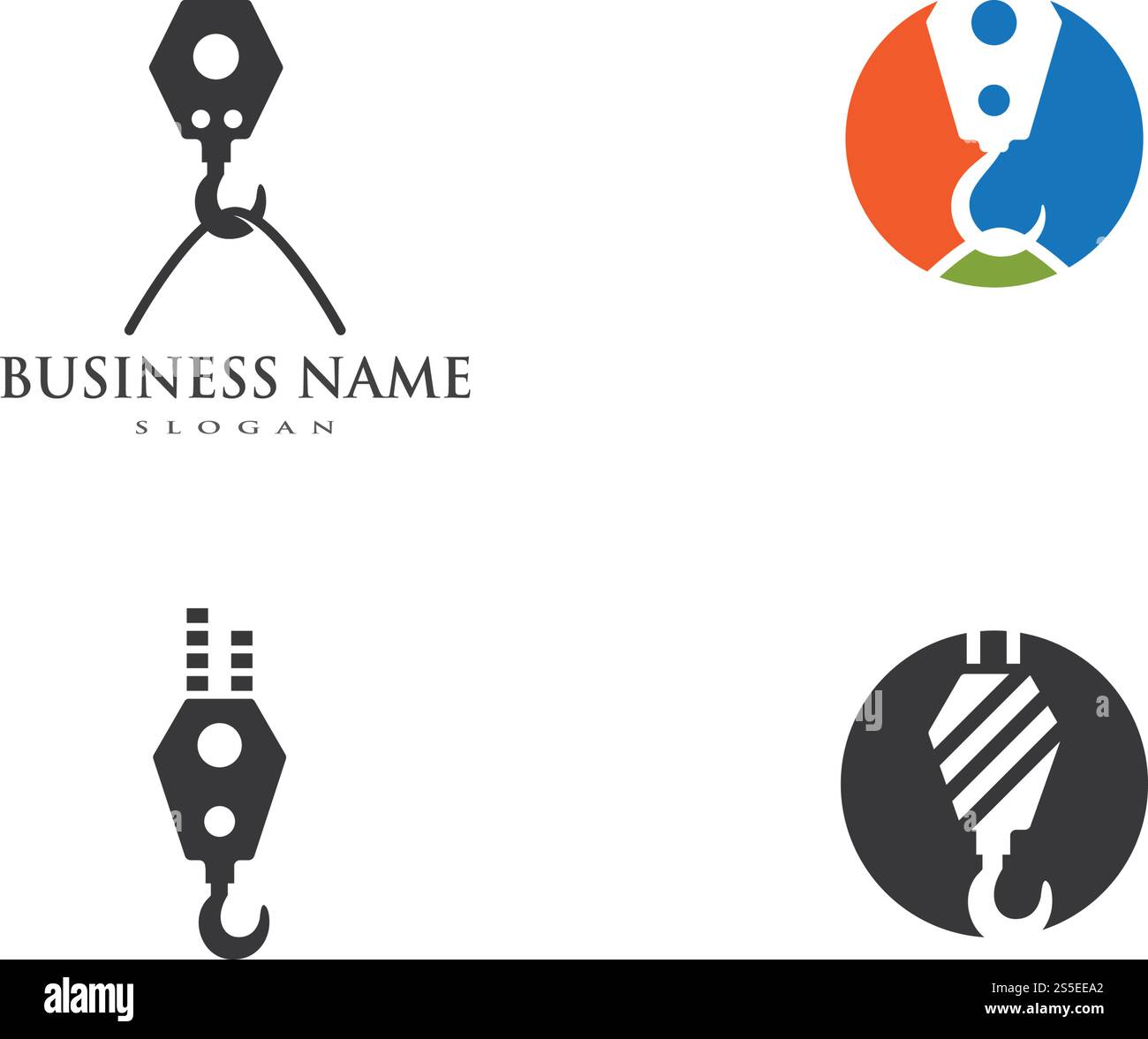 Crane hook logo vector template Stock Vector Image & Art - Alamy