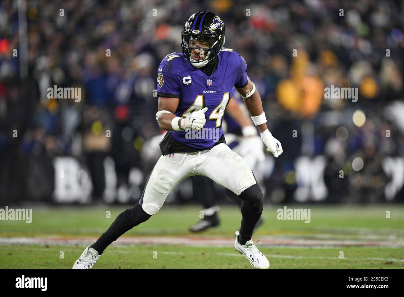 Baltimore Ravens cornerback Marlon Humphrey (44) in action during the ...