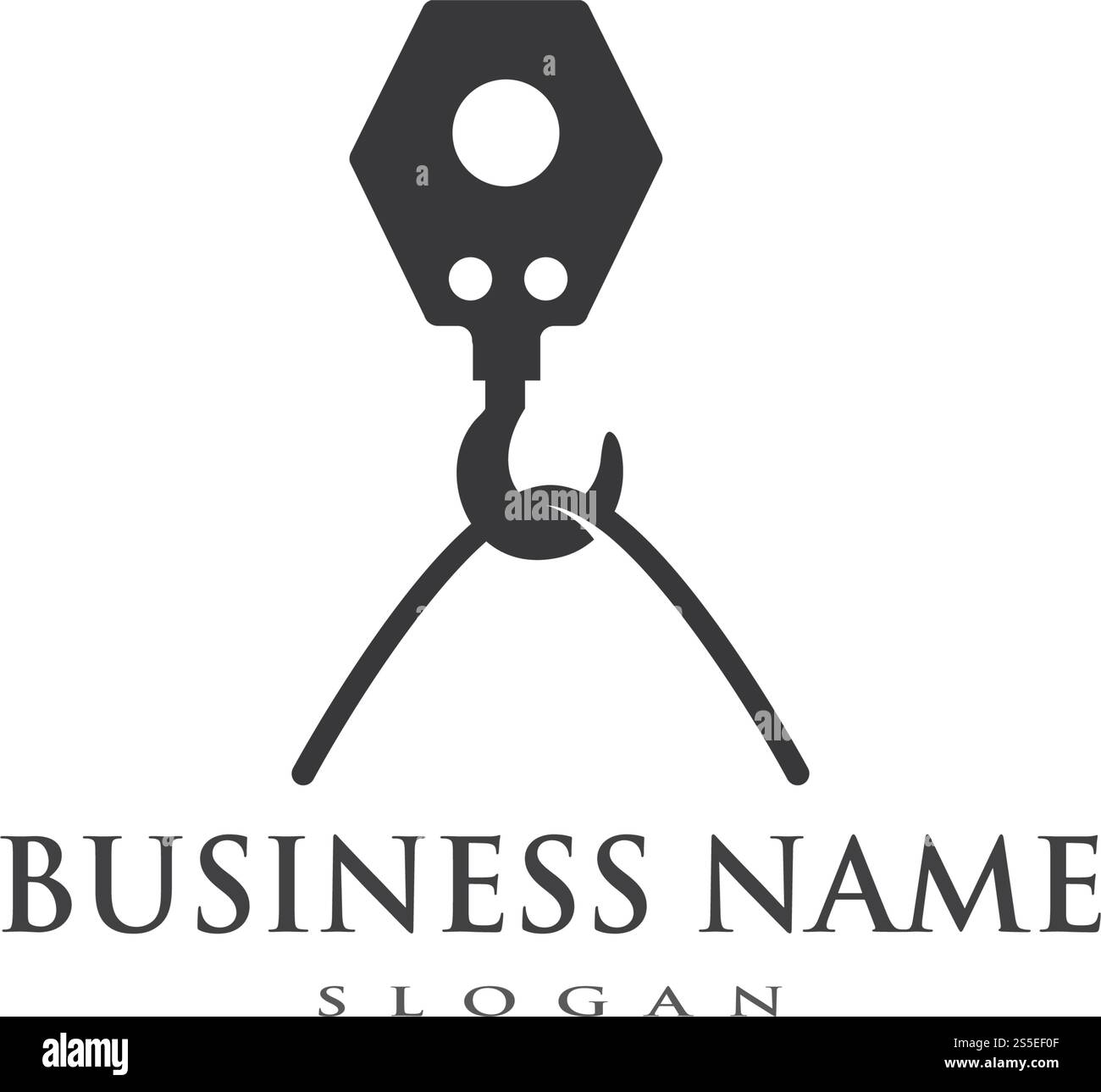 Crane hook logo vector template Stock Vector Image & Art - Alamy