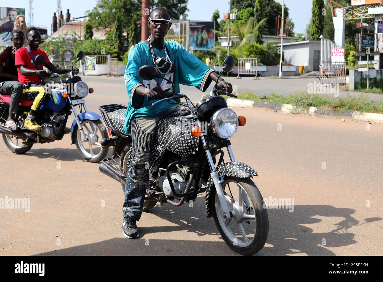General views of people living in Freetown, the capital city of Sierra ...