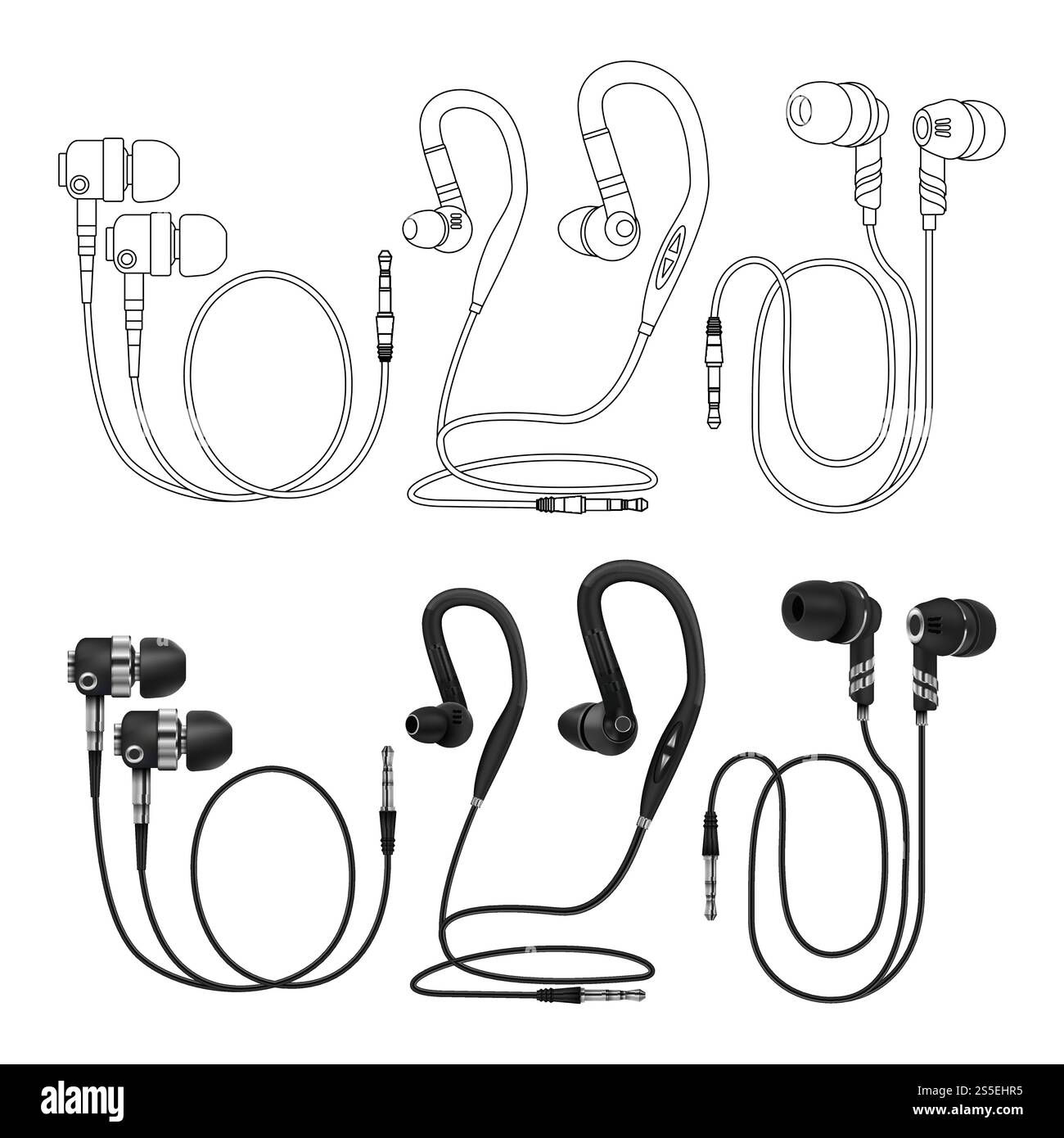 Music icon variation Cut Out Stock Images & Pictures - Alamy