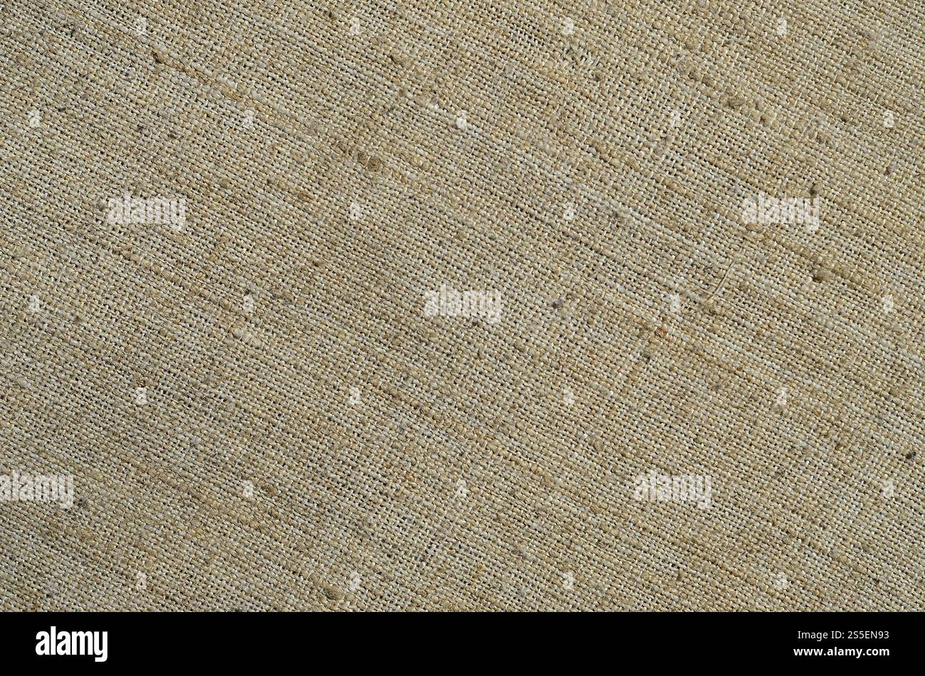 Texture of a gray canvas made of old and coarse burlap. Top view of ...