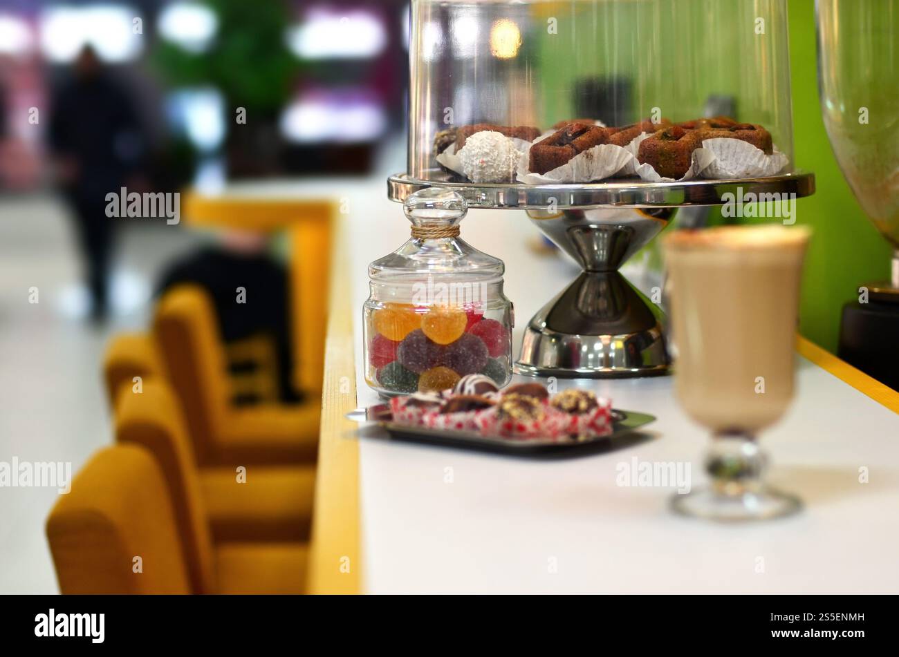 Cappuccino cinnamon on beige hi-res stock photography and images - Alamy