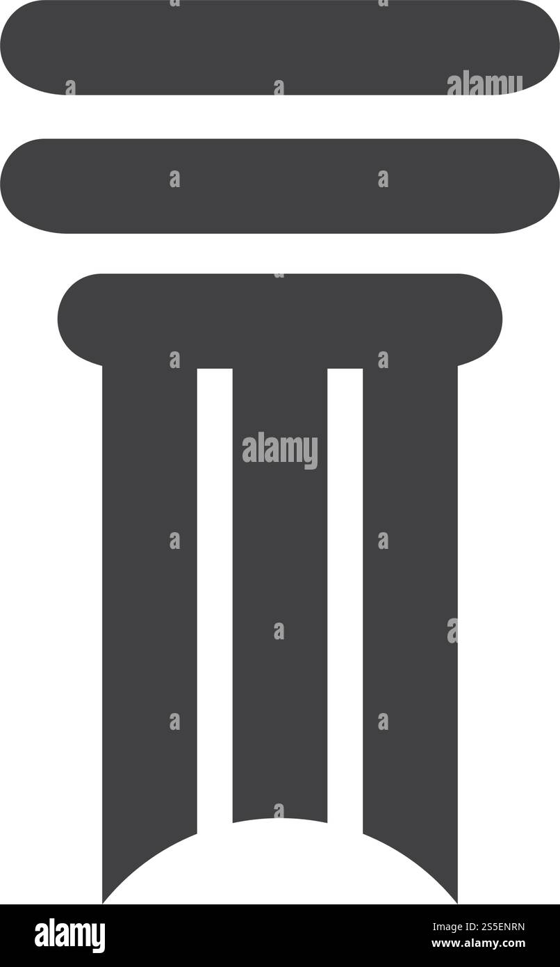 column Logo vector Template Stock Vector Image & Art - Alamy