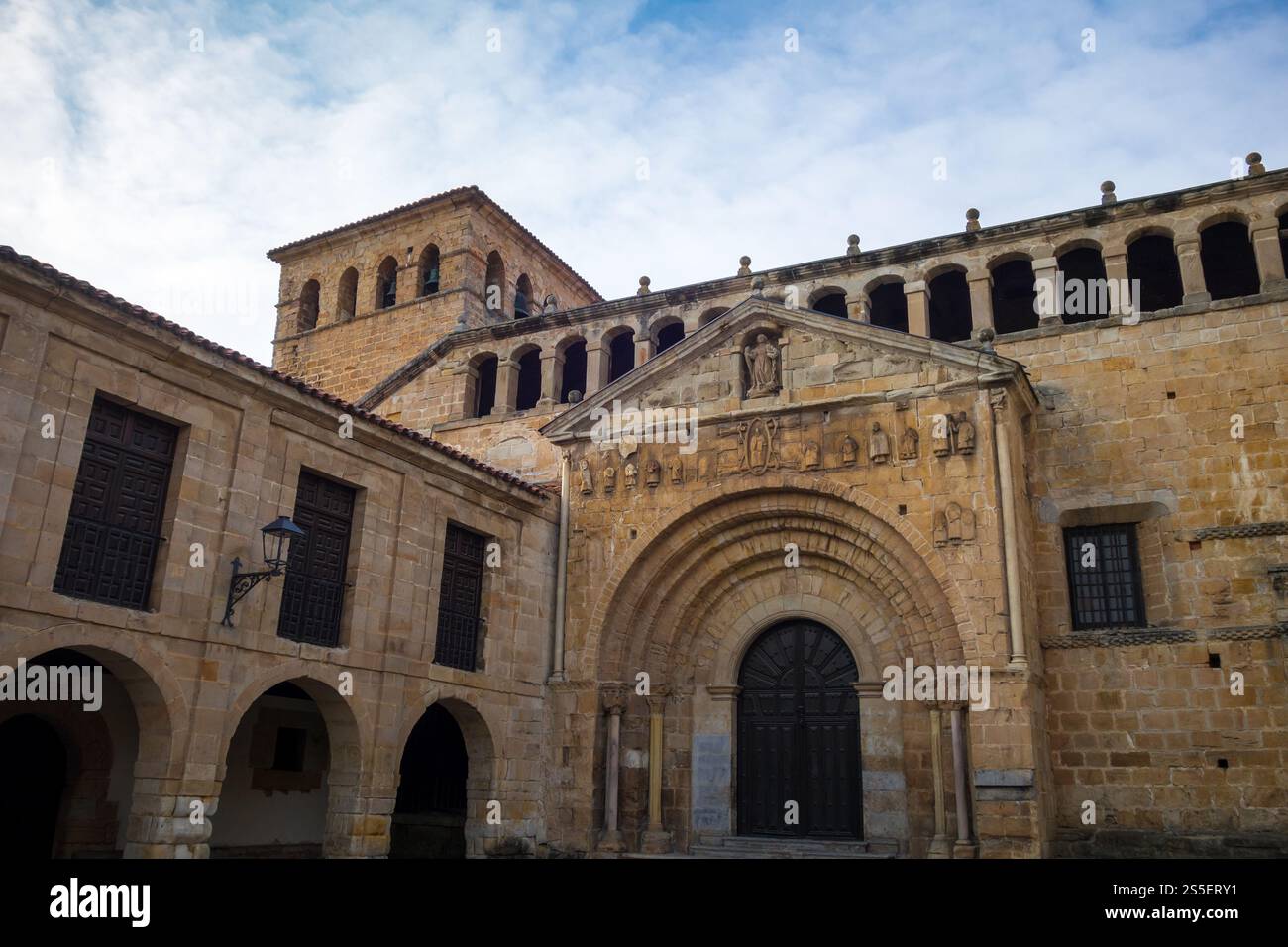 Santillana del mar medieval castle in Cantabria, Spain. Santillana del ...
