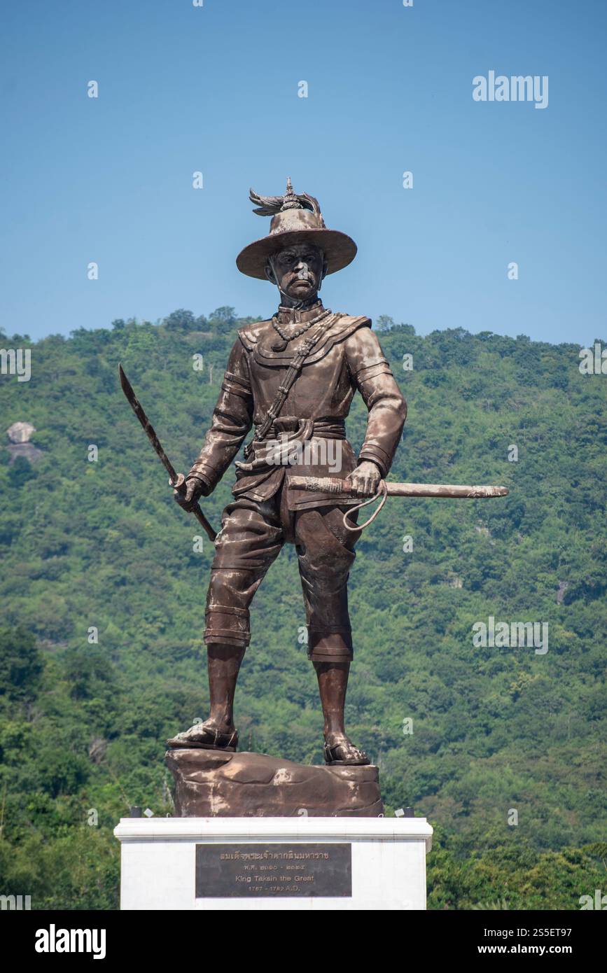 King Taksin the Great of the 7 King Rajabhakti Park near the City of ...