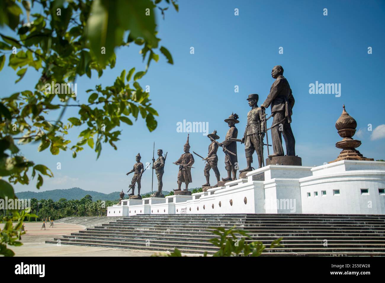the 7 King Rajabhakti Park near the City of Hua Hin in the Province of Prachuap Khiri Khan in ...