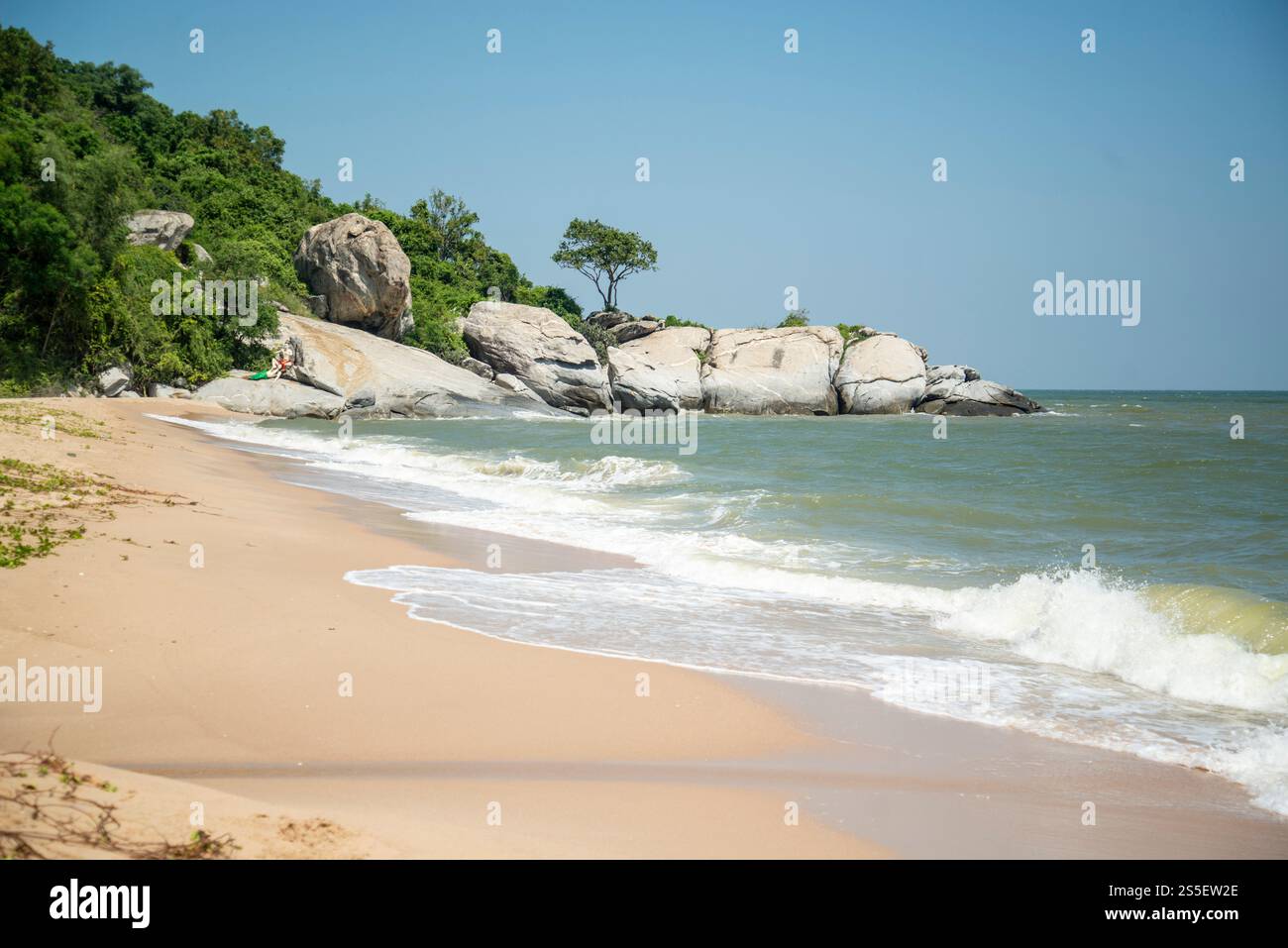 The Khao Tao Sai Noi Beach near the City of Hua Hin in the Province of ...