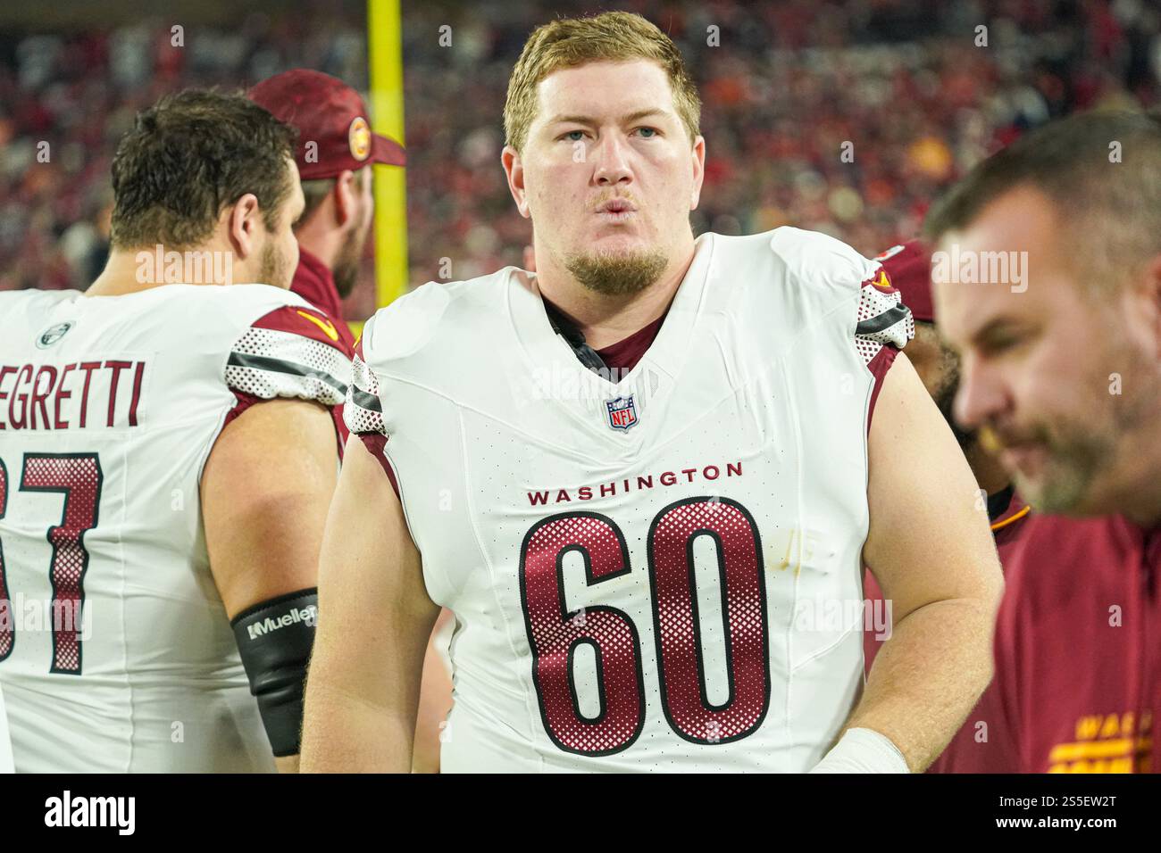 Tampa Bay, Florida, USA, January 12, 2025, Washington Commanders player ...