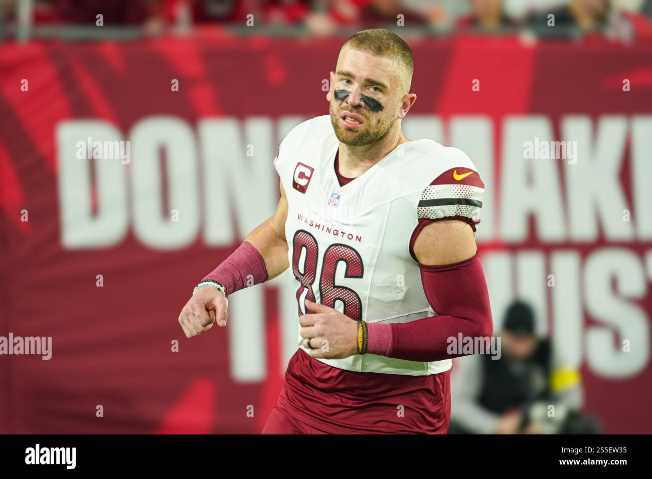 Tampa Bay, Florida, USA, January 12, 2025, Washington Commanders player ...