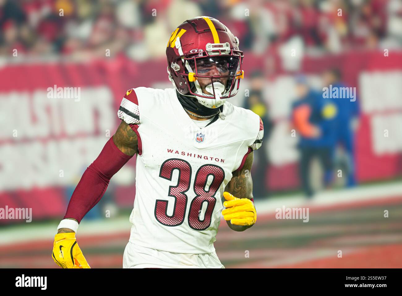 Tampa Bay, Florida, USA, January 12, 2025, Washington Commanders player ...