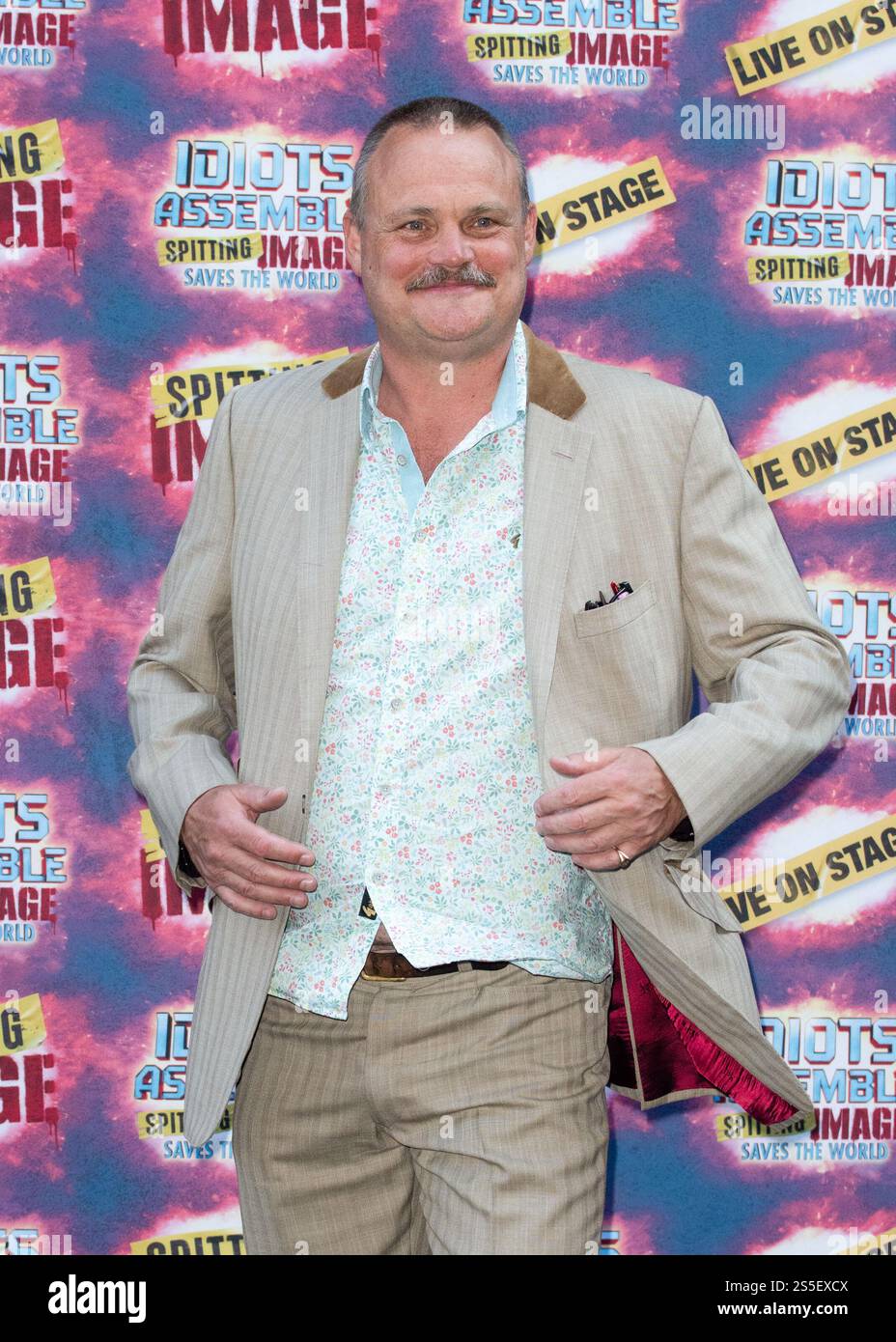 Al Murray attends the opening night of ‘ Idiots Assemble: Spitting ...