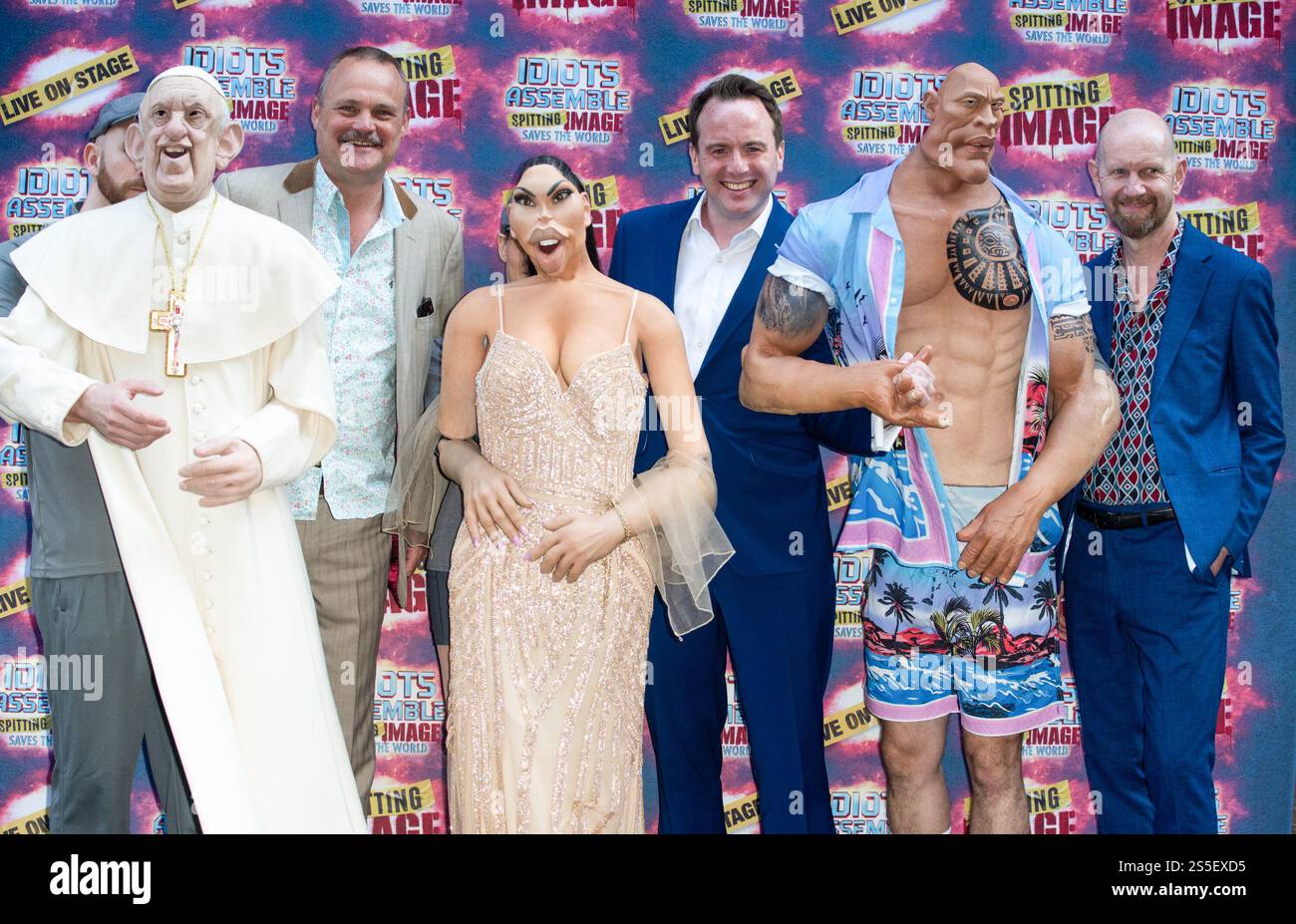 Al Murray, Matt Forde and Sean Foley attends the opening night of ...