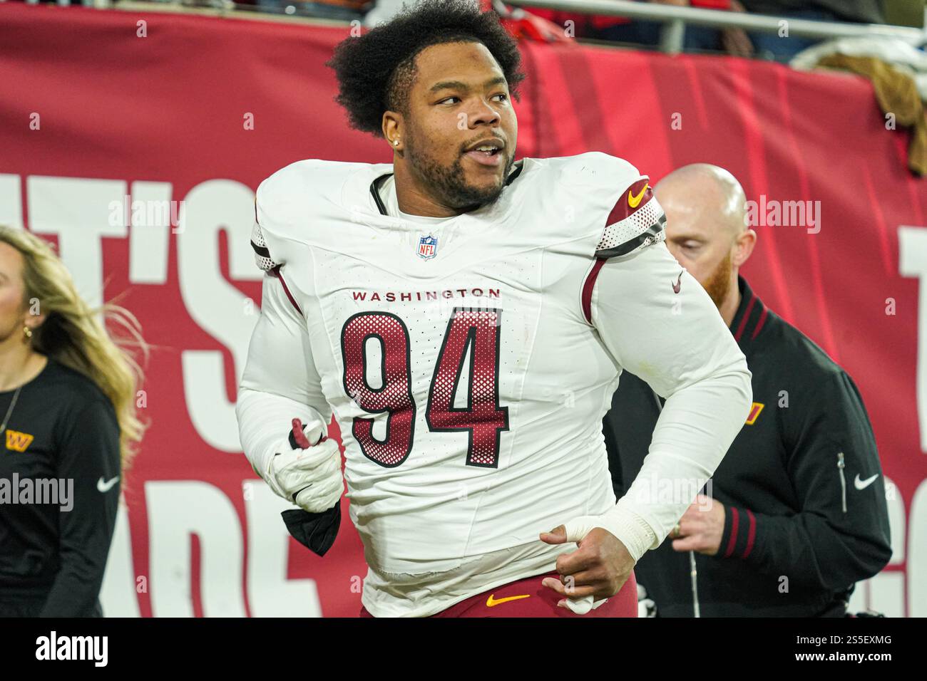 Tampa Bay, Florida, USA, January 12, 2025, Washington Commanders player ...