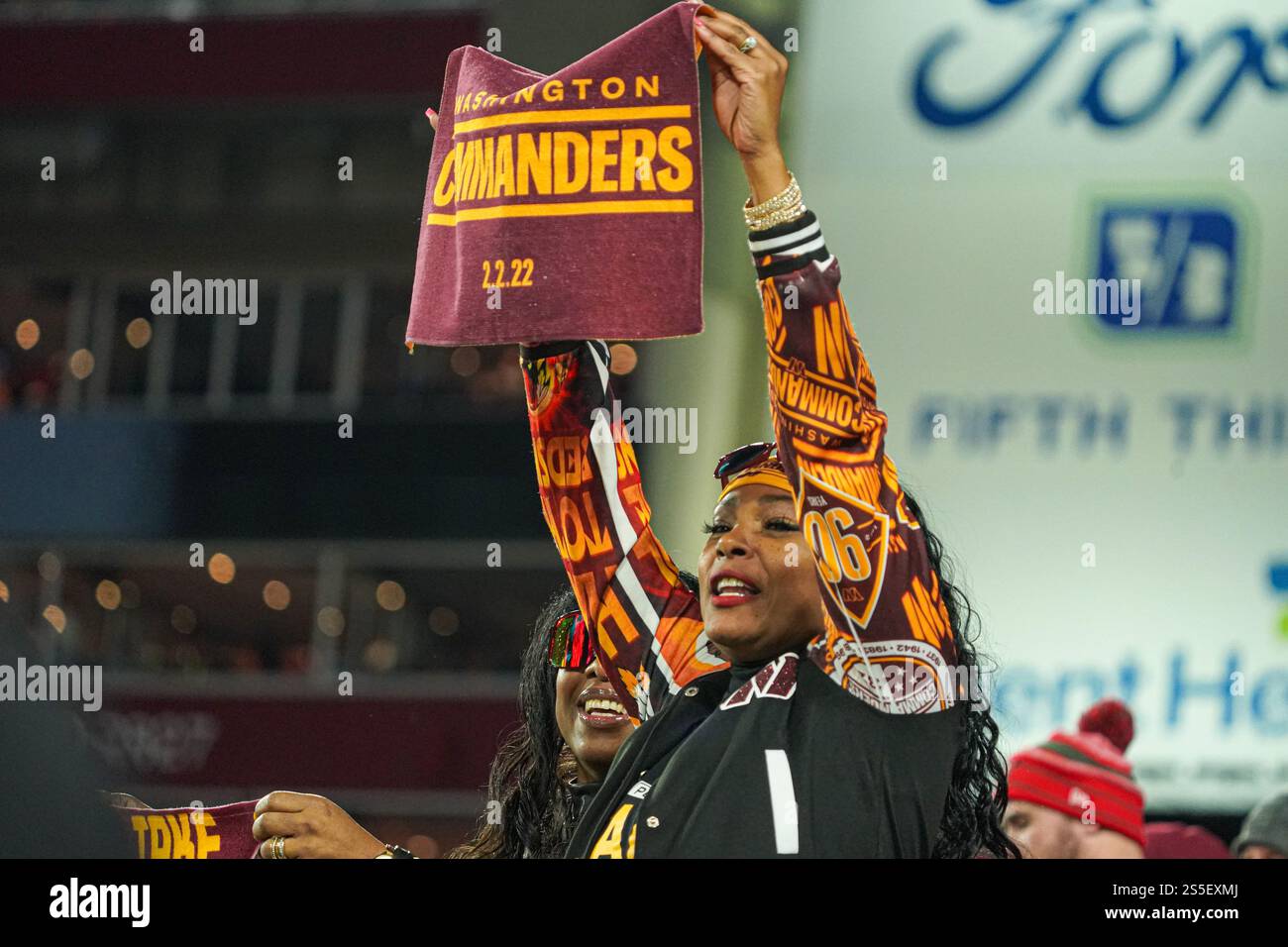 Tampa Bay, Florida, USA, January 12, 2025, Washington Commanders fan at ...