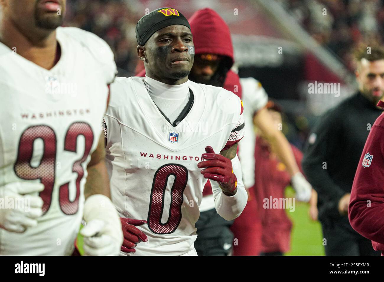 Tampa Bay, Florida, USA, January 12, 2025, Washington Commanders player ...