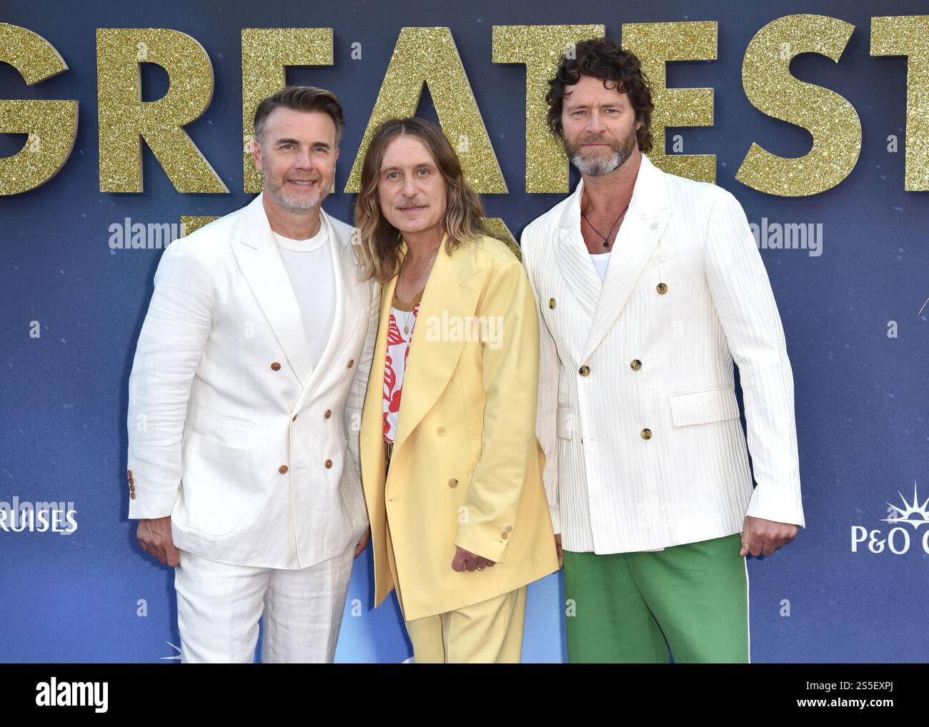 Gary Barlow, Mark Owen and Howard Donald - Take That attends ' Greatest ...