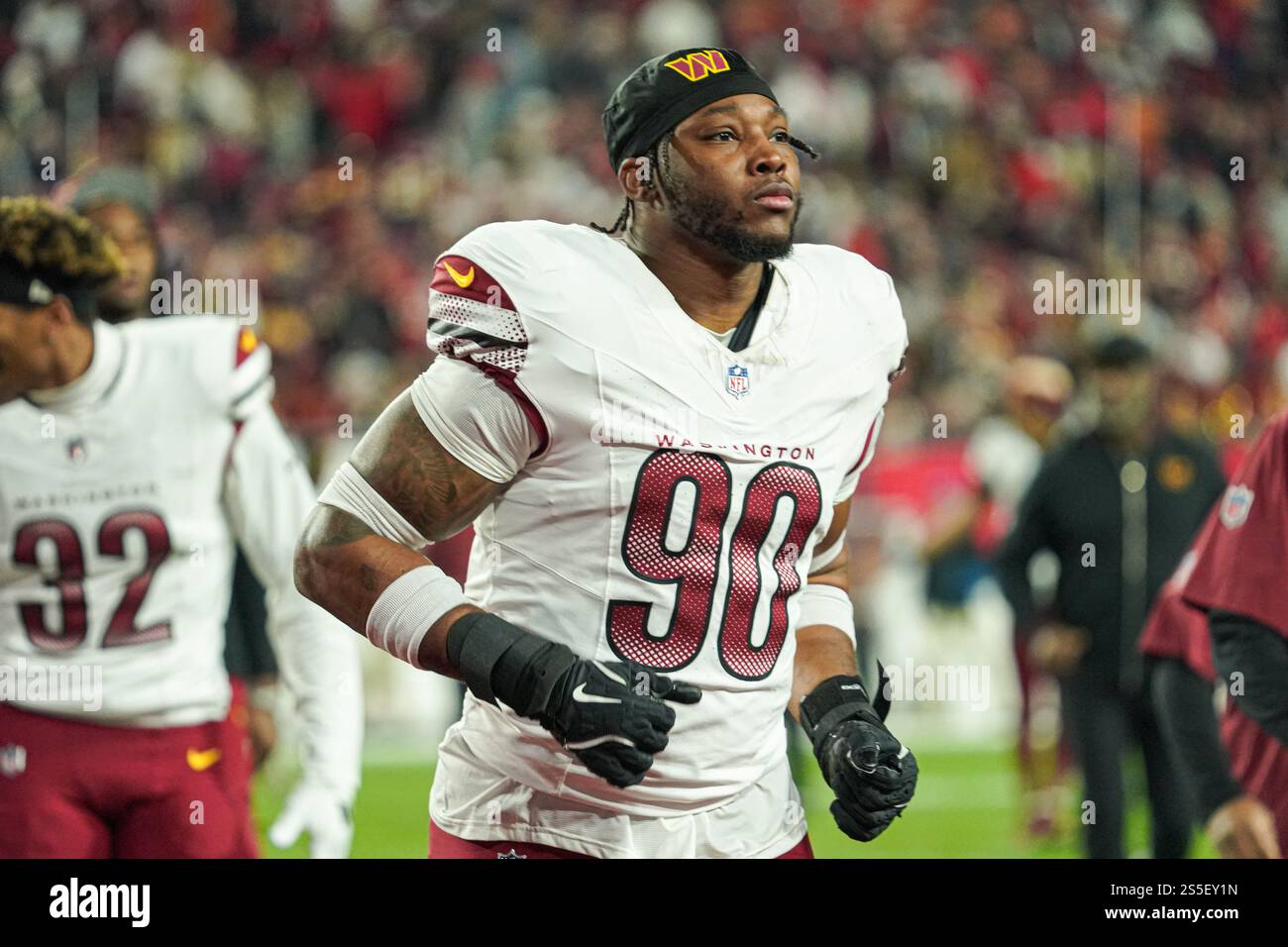 Tampa Bay, Florida, USA, January 12, 2025, Washington Commanders player ...