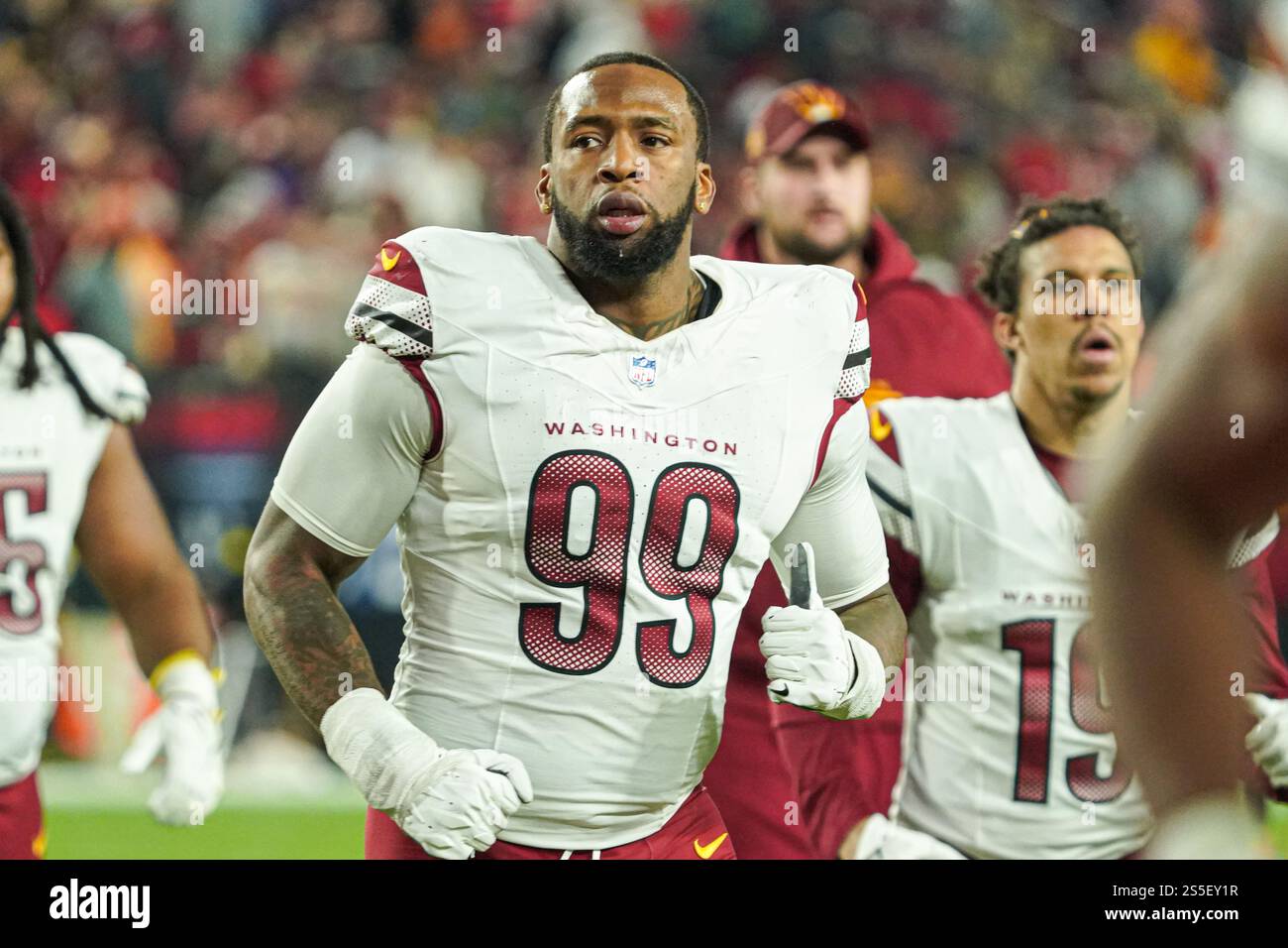 Tampa Bay, Florida, USA, January 12, 2025, Washington Commanders player ...