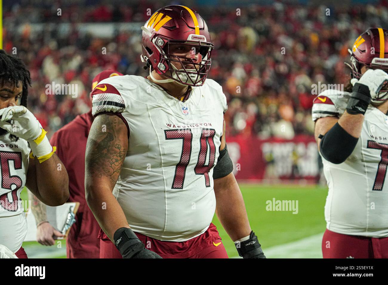 Tampa Bay, Florida, USA, January 12, 2025, Washington Commanders player ...