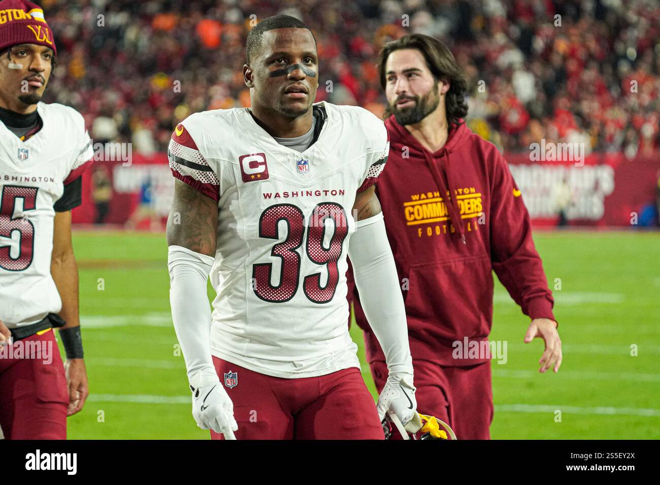 Tampa Bay, Florida, USA, January 12, 2025, Washington Commanders player ...
