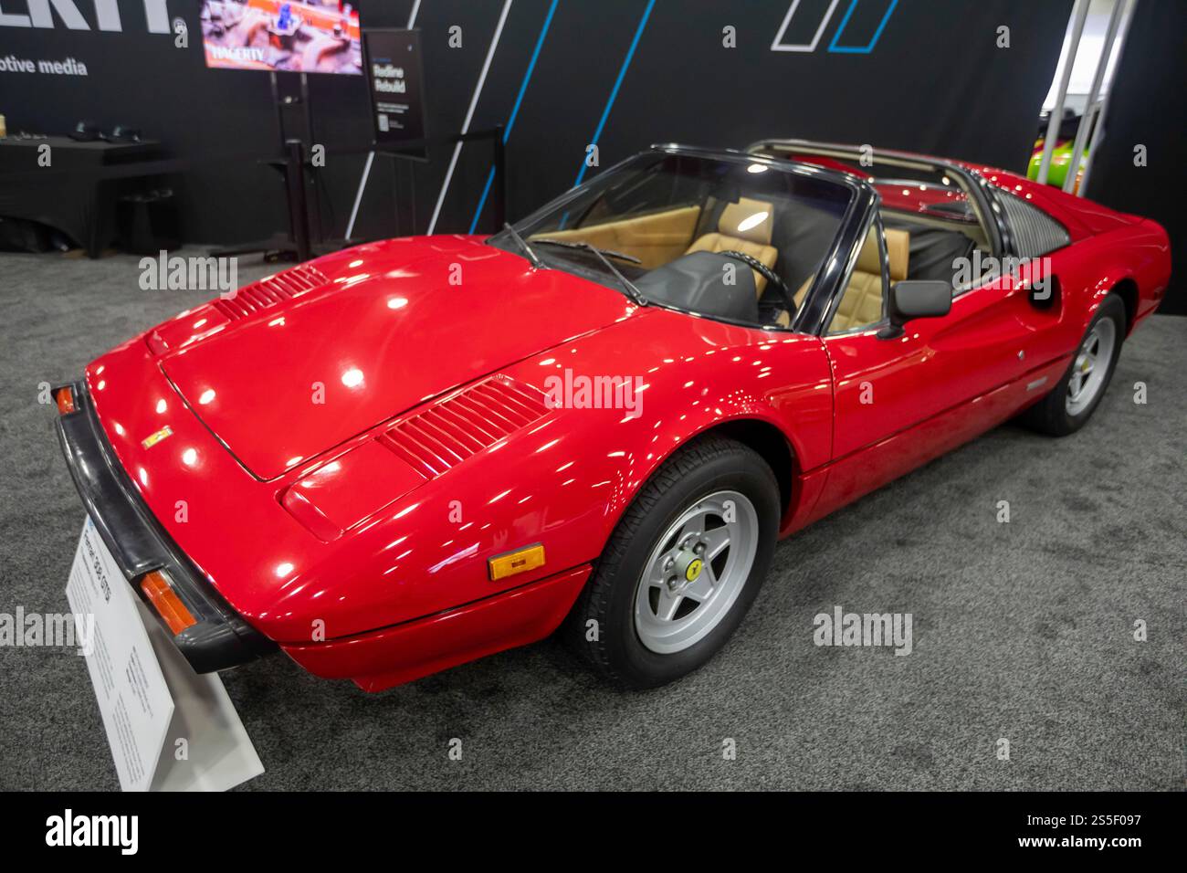 Detroit, Michigan, USA. 10th Jan, 2025. A 1982 Ferrari 308 GTSi used in ...