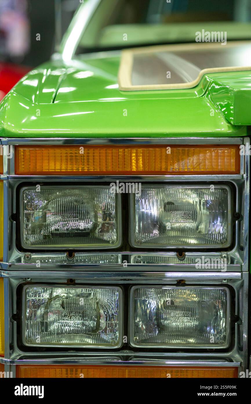 Detroit, Michigan, USA. 10th Jan, 2025. A detail of the modified ...