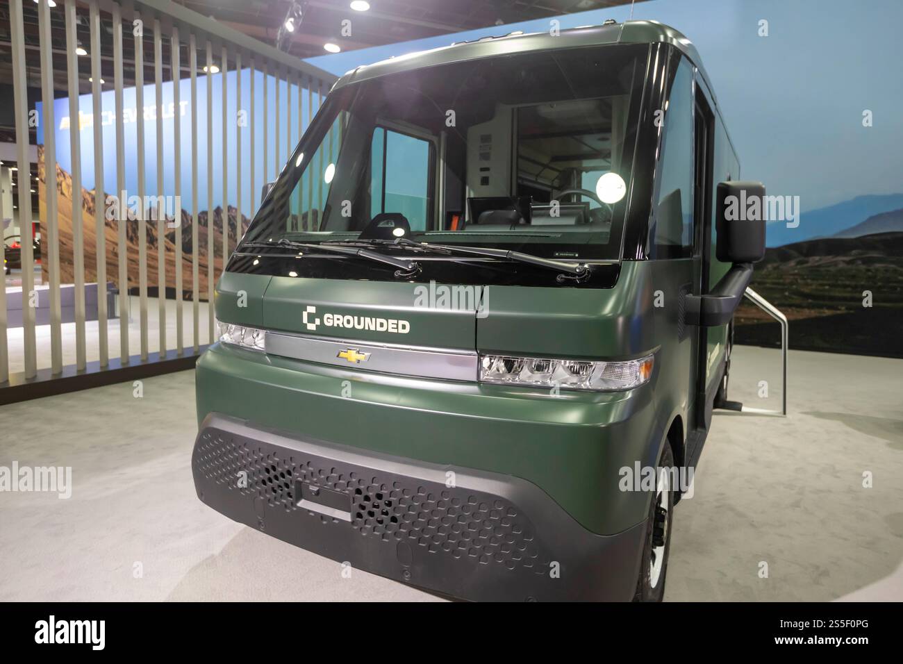 Detroit, Michigan, USA. 10th Jan, 2025. The Grounded BrightDrop Zevo ...