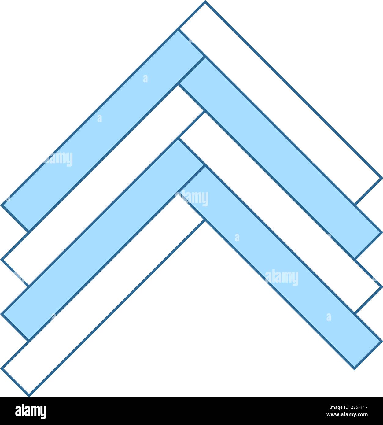 Parquet Icon. Thin Line With Blue Fill Design. Vector Illustration ...