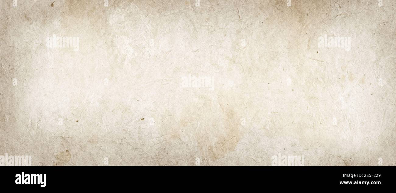 Old parchment paper texture background. Horizontal banner. Vintage ...