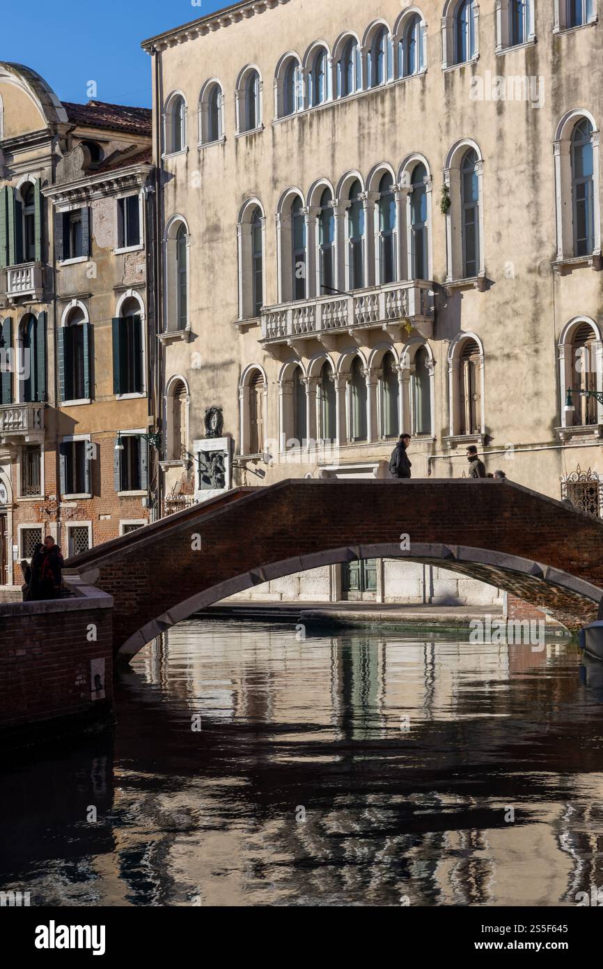 Venice, Italy - january 12 2025 - in the photo: palazzo condulmer and ...