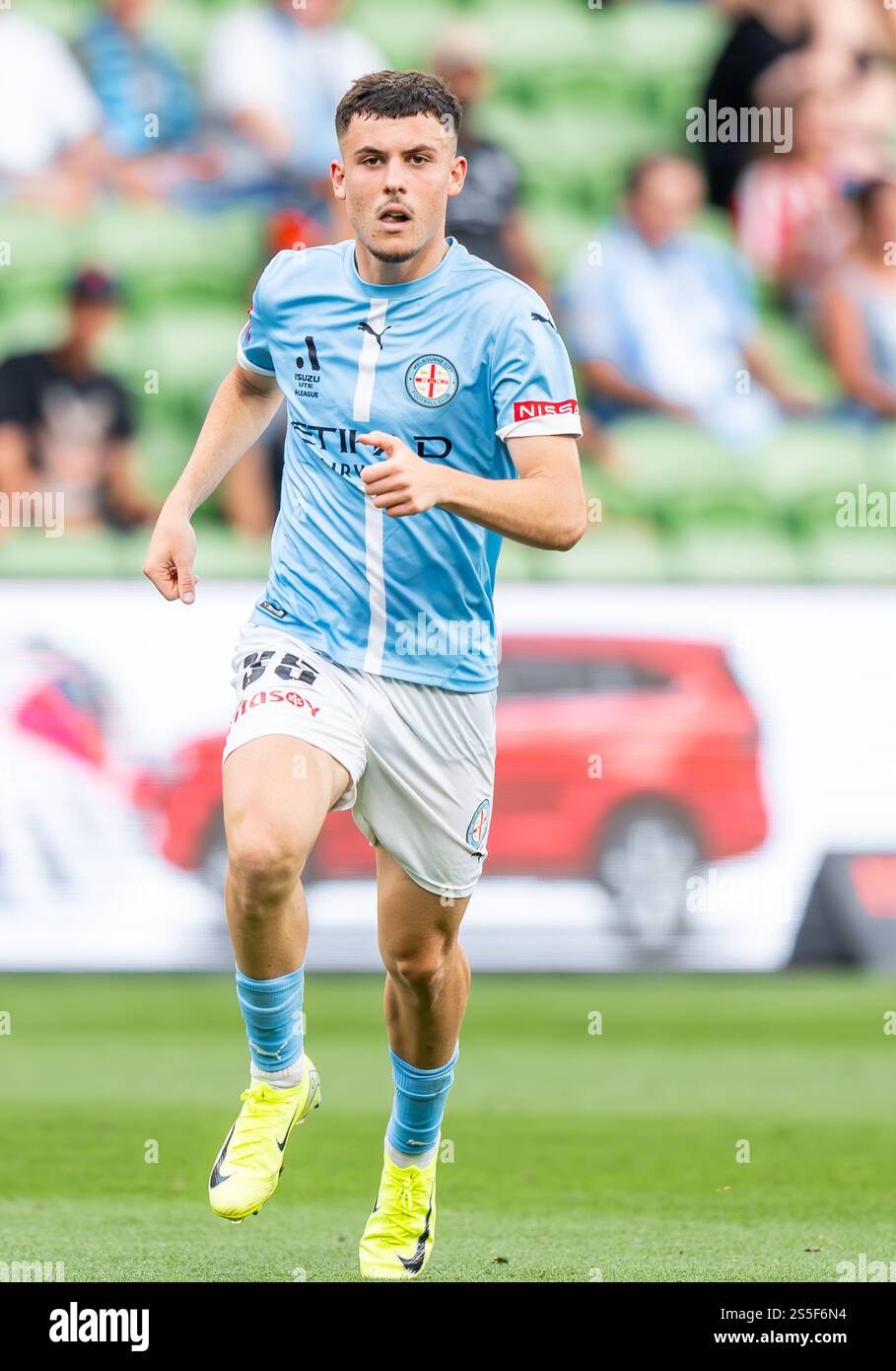 Melbourne City's Medin Memeti seen in action during the A-League game ...