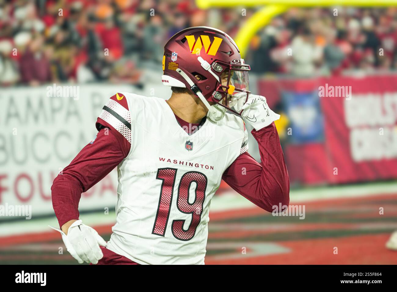 Tampa Bay, Florida, USA, January 12, 2025, Washington Commanders player ...